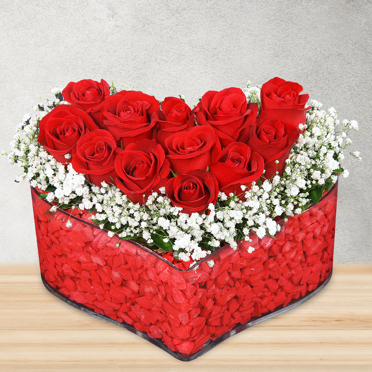 Send flowers Turkey, 12 Red Roses in Heart from 16USD