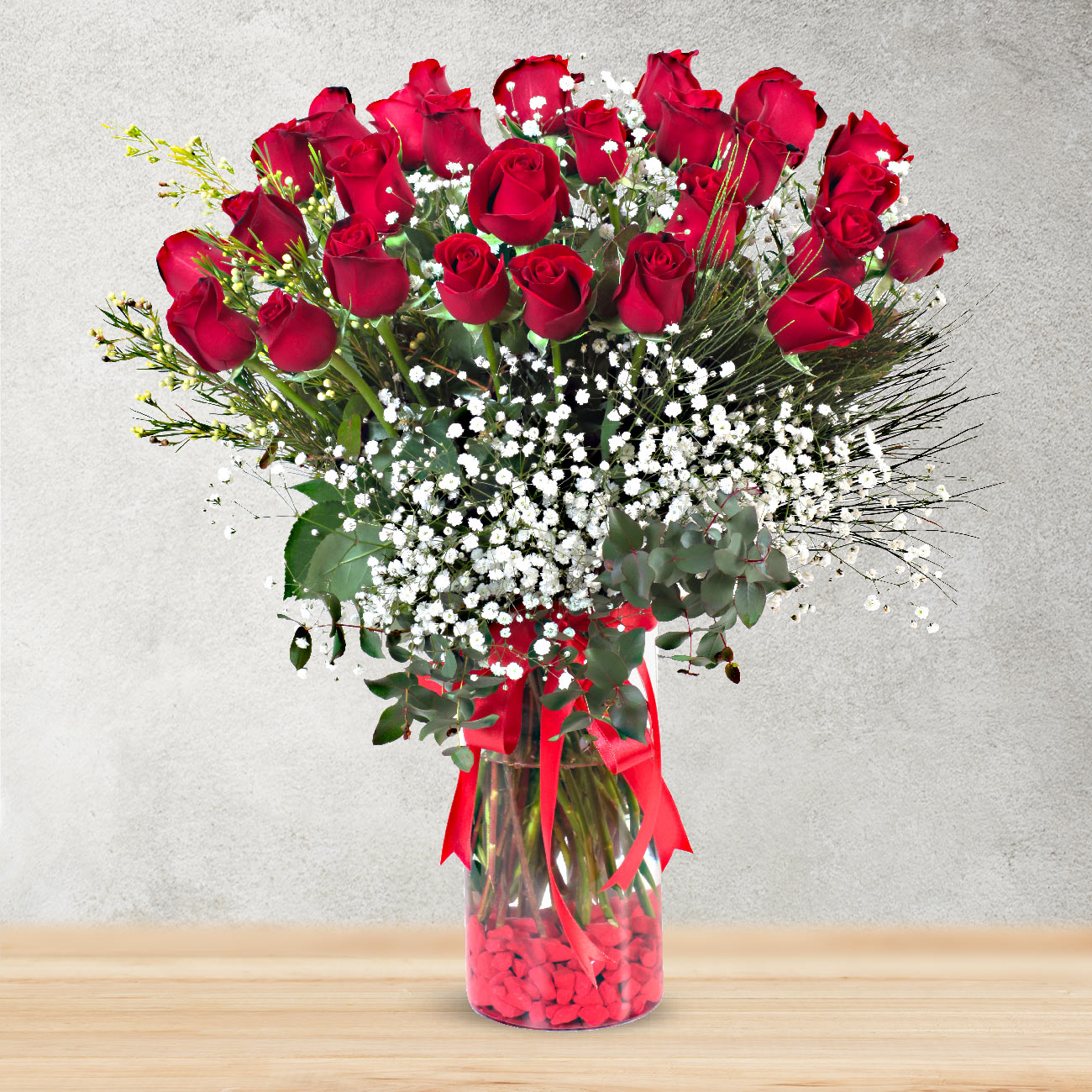 Send flowers Turkey, 33 Red Roses in Vase from 23USD