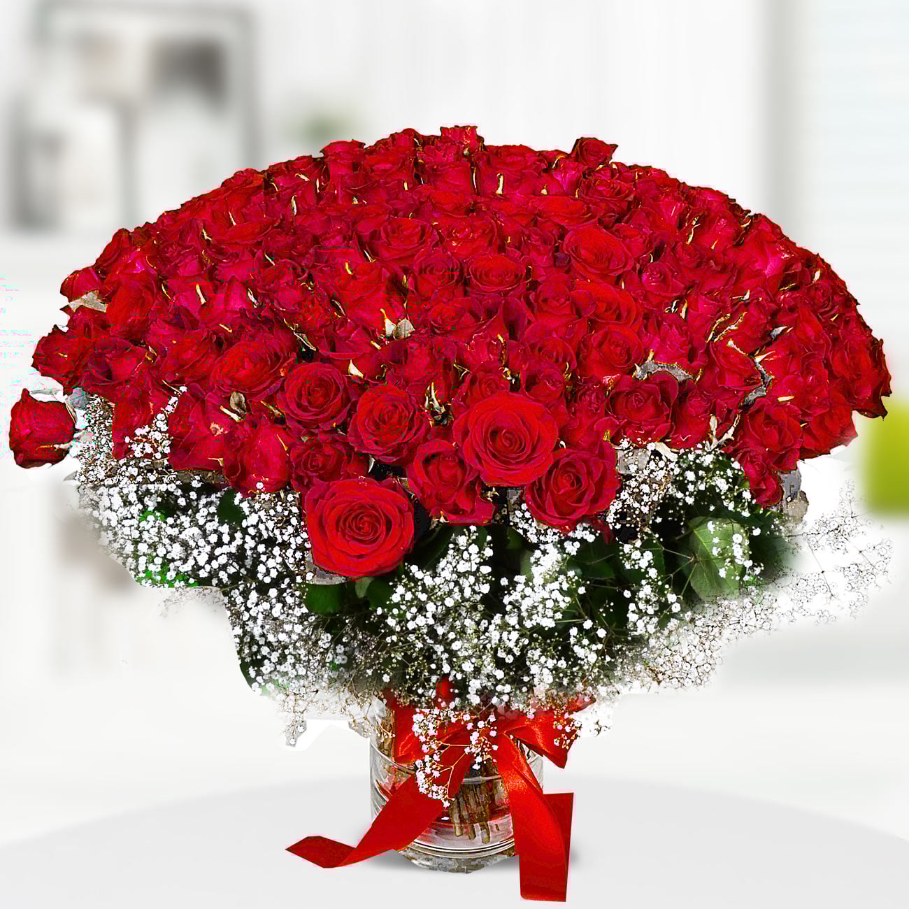 Send flowers Turkey, 301 Red Rose Vase from 193USD