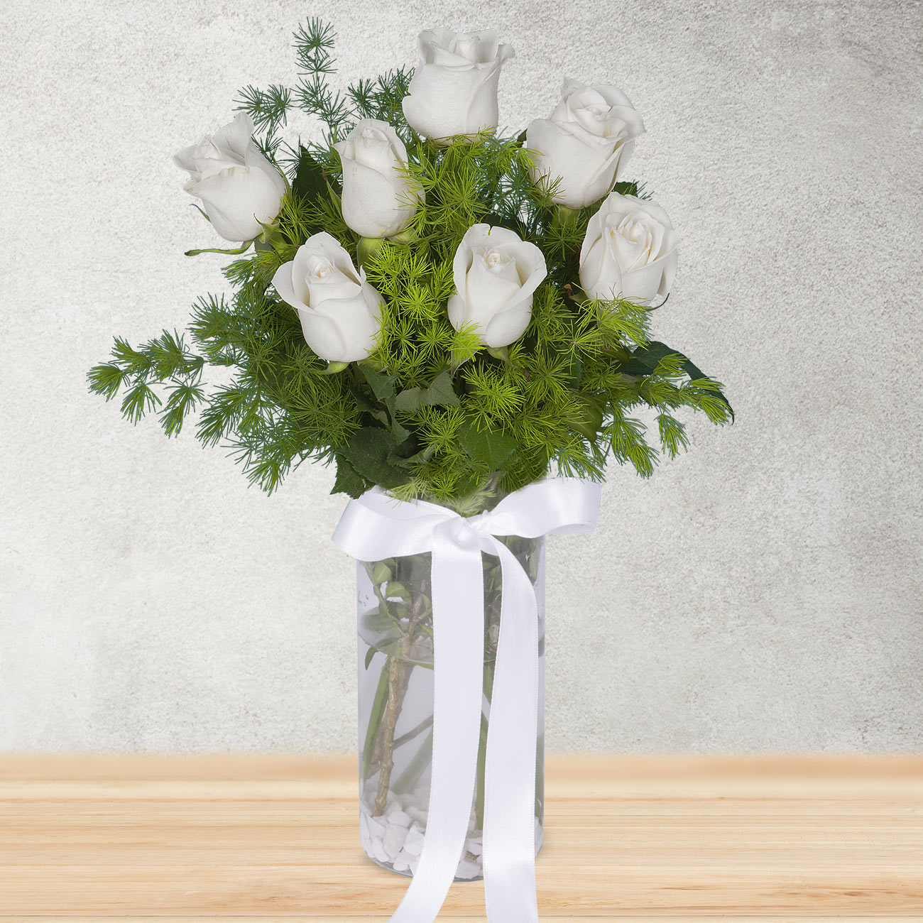 Send flowers Turkey, 7 White Roses from 12USD